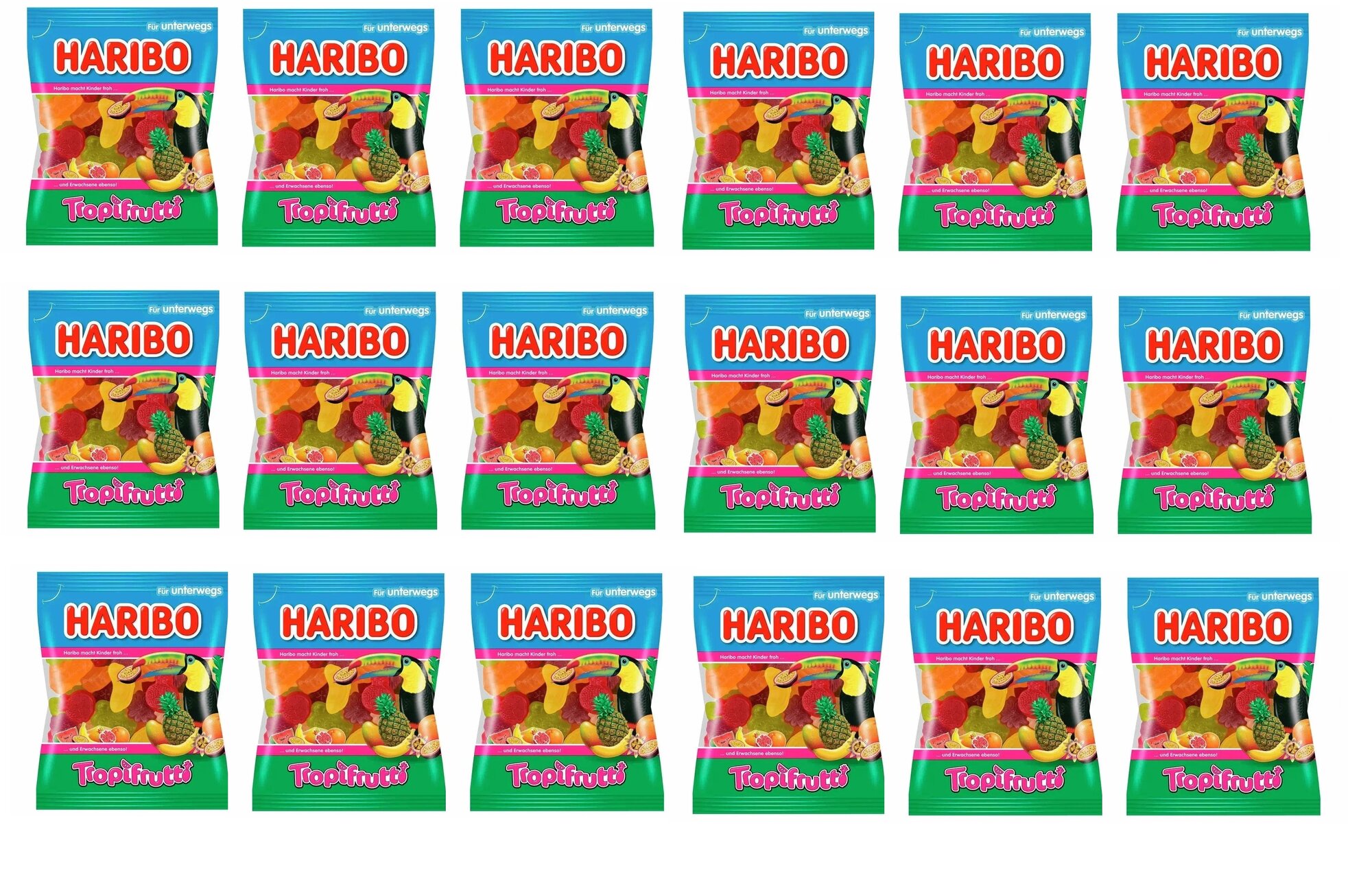 Жевательный мармелад Haribo Tropifrutti Тропические фрукты, 100г 18шт