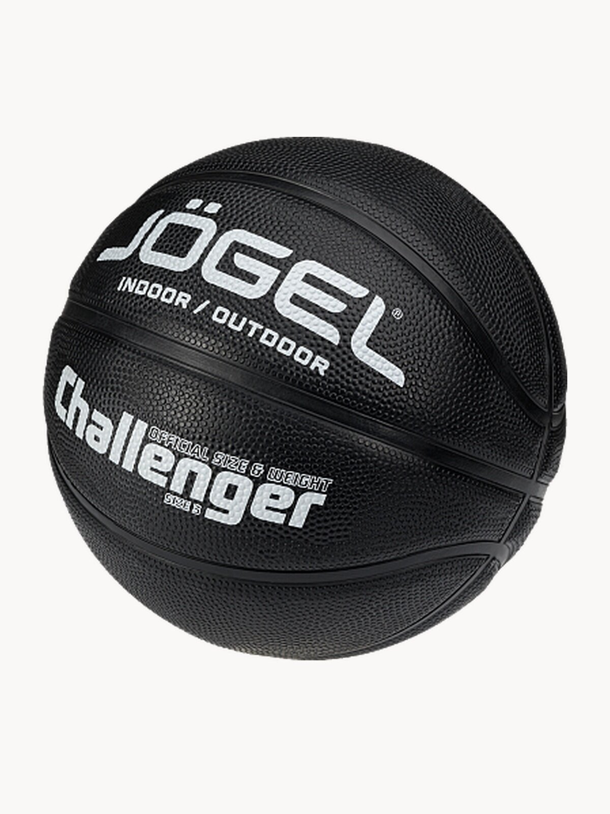 Баскетбольный мяч тренировочный Jogel Challenger, цвет черный, размер 5