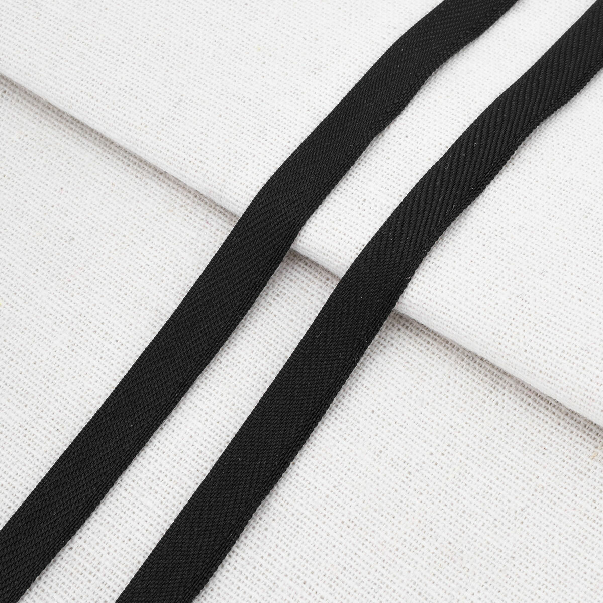 Лента для вешалок, размер 8 мм х 25 м, рисунок 7634, цвет черный