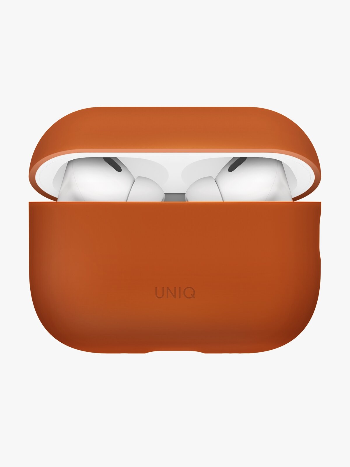 Uniq силиконовый чехол со шнурком для Airpods Pro 3, LINO Liquid silicone Sunset Orange
