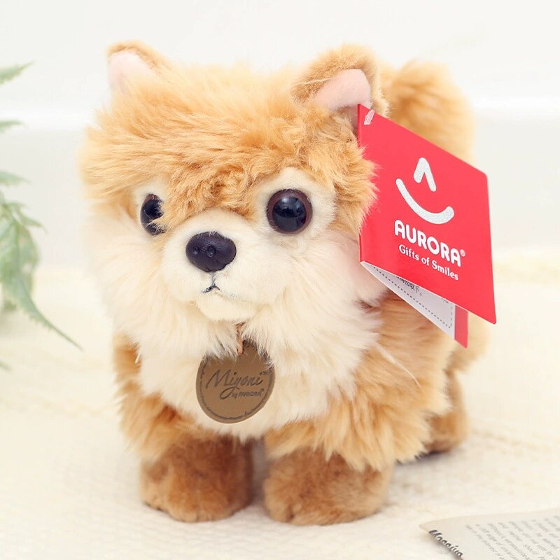 Плюшевая игрушка померанский шпиц - 23 см, мягкая плюшевая игрушка для детей, очаровательный плюшевый питомец