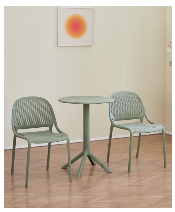 Круглый стол-трансформер Raffaello Galiotto Step, пластик, стеклопластик, белый, 60см