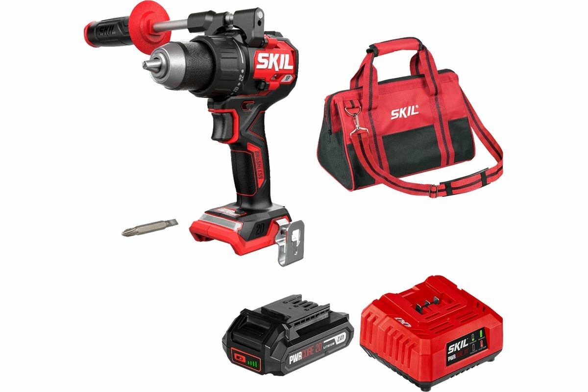Набор: Аккумуляторная дрель-шуруповерт SKIL DL6270, PWRCORE 20, solo 9-0-002, шт