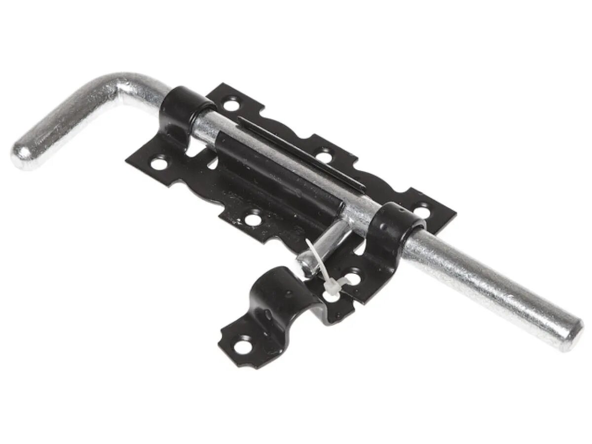 Задвижка дверная 110 мм Г-обр, черный матовый STARFIX (SMP-67866-1)