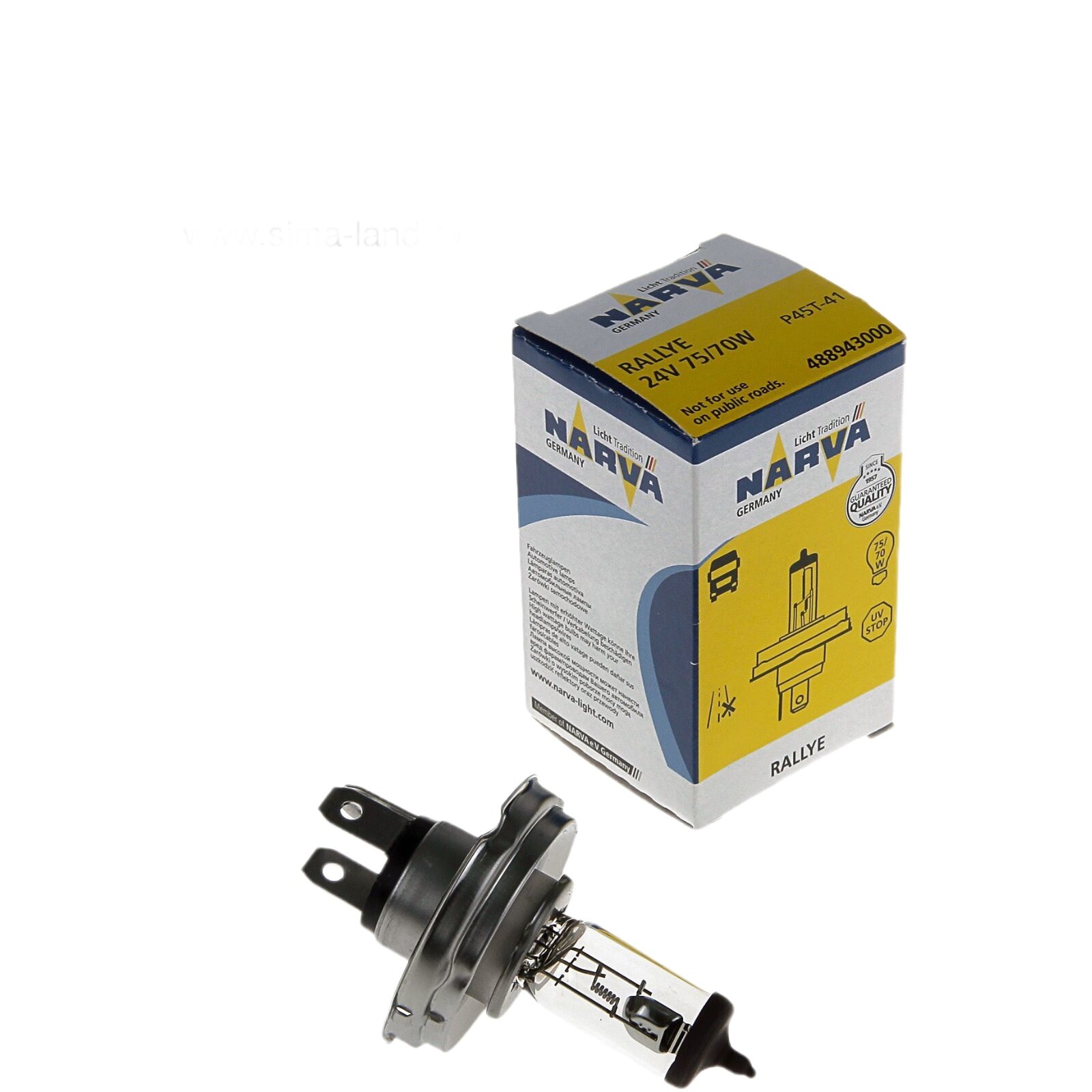 Лампа галогенная 24v h4 75/70w p45t 488943000 092080