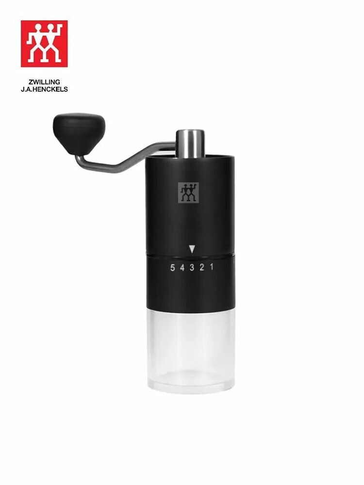 Ручная кофемолка ZWILLING в черном матовом цвете для помола кофе