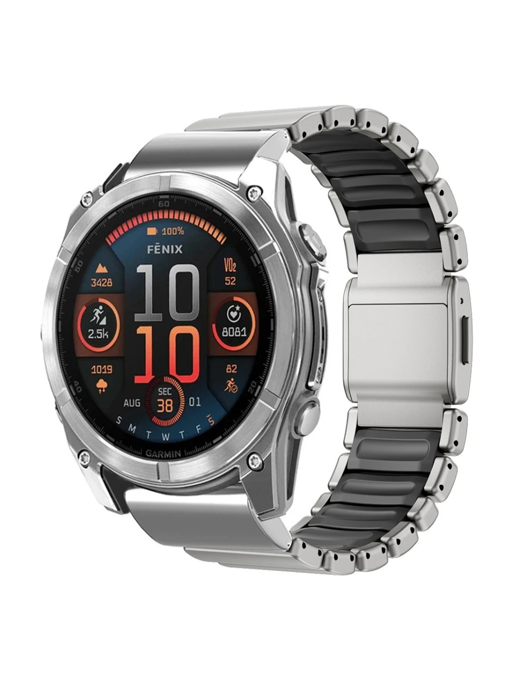 Титаново-силиконовые часы, 26 мм, быстрая подгонка, магнитная застежка на ремешке, подходят для Garmin Watch Fenix 8 7X Pro, Tactix 7, EPIX Pro 51 мм, Enduro 3 2X, Instinct 3 2X 50 м Quick Fit