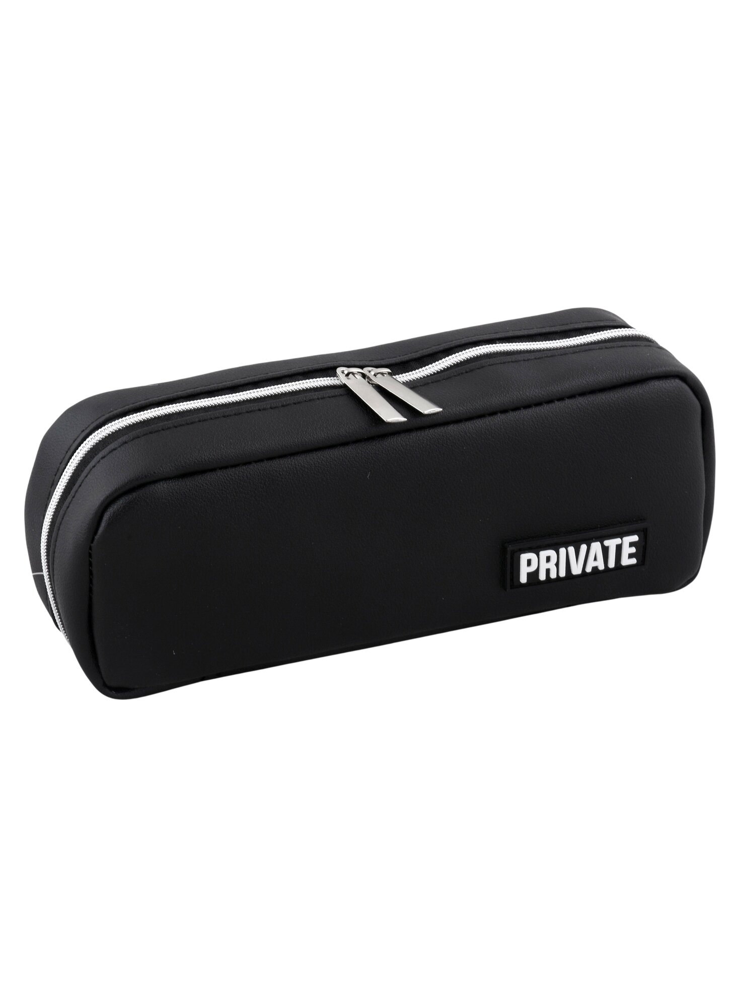 Пенал-косметичка "Private" черный, 21х9х5 см