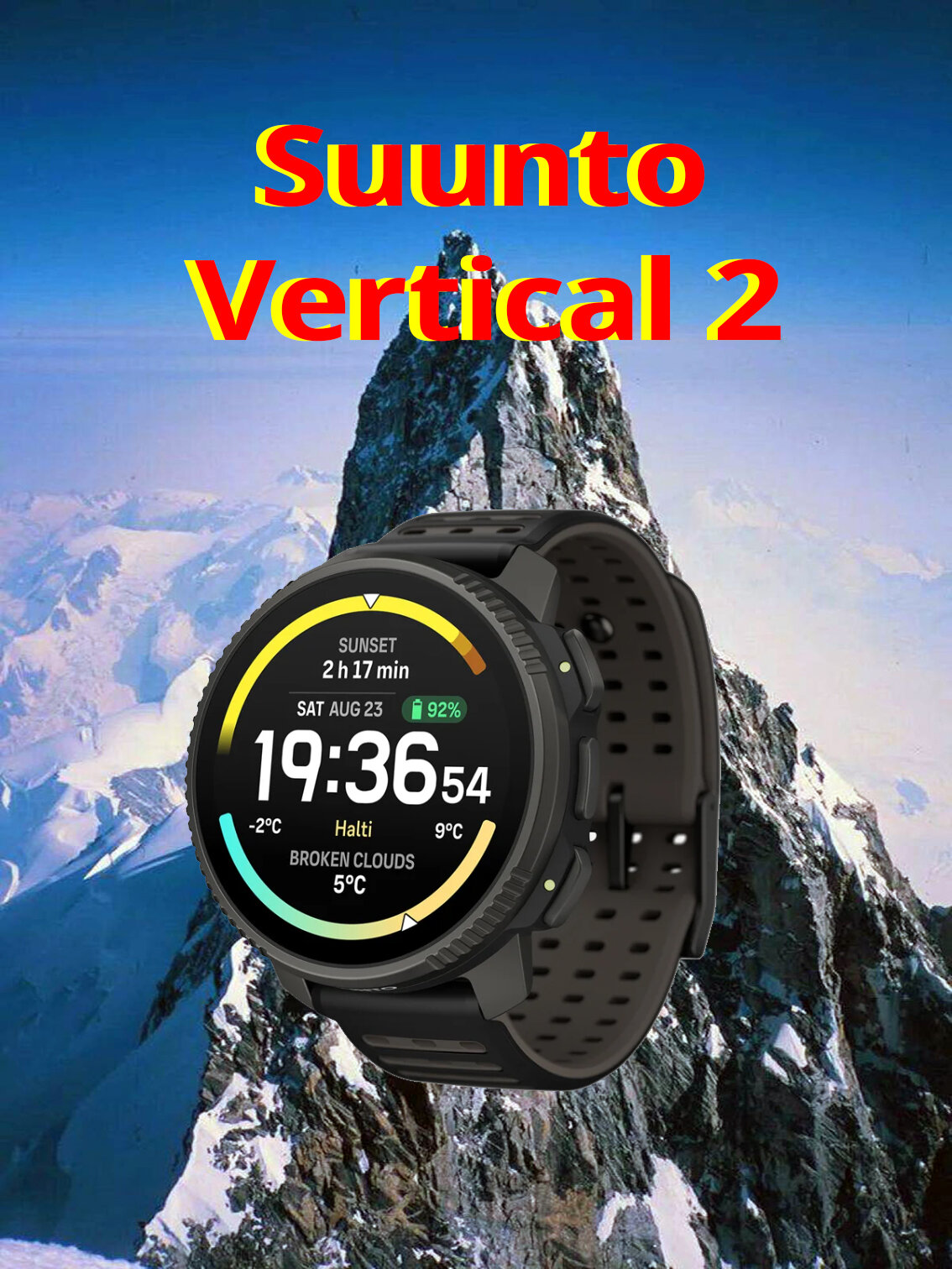 Спортивные смарт часы SUUNTO VERTICAL 2 Titanium Black