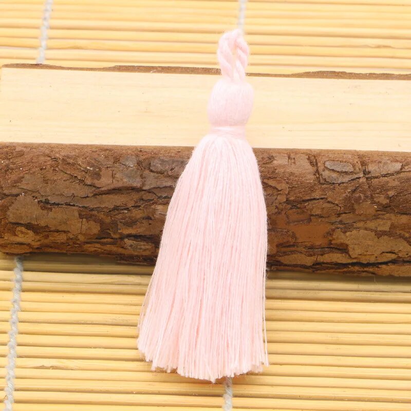 Розовые кисточки хлопковые 10 шт. (08 Pink)