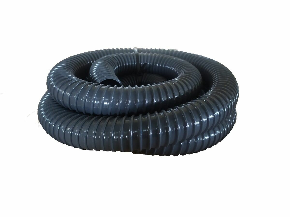 Шланг 38/43.4 мм для стационарных пылесосов и циклонных систем, 3 м, серый