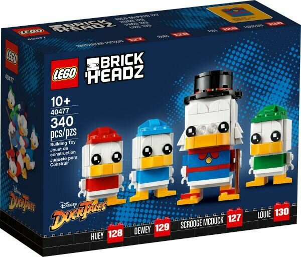 Lego 40477 BrickHeadz Скрудж МакДак, Хьюи, Дьюи и Луи
