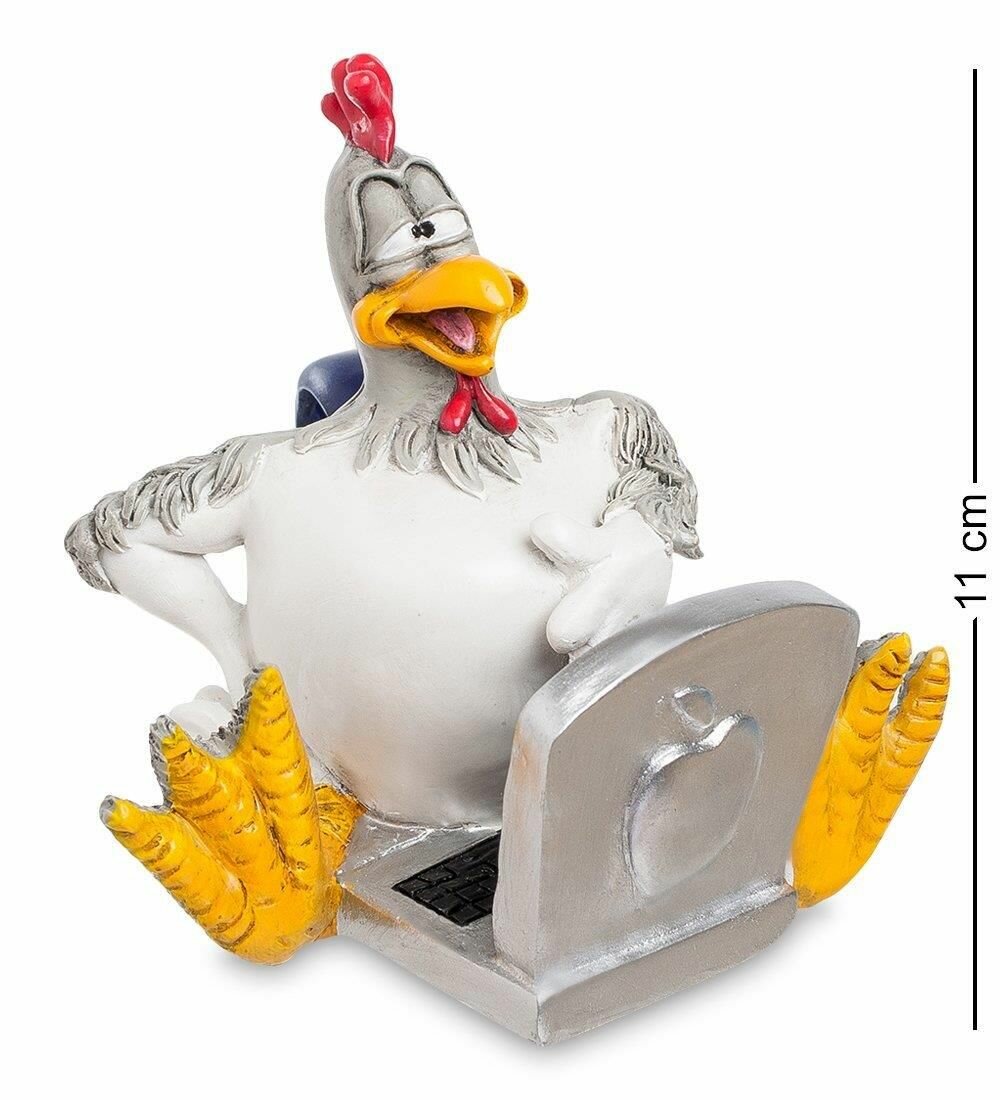 Фигурка Петух Приношу удачу в делах (W.Stratford) A2092167 The Comical World of Warren Stratford, Полистоун