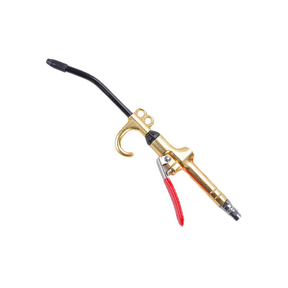 Домашний воздушный духод для компрессора, пневматический аксессуар для очистки, инструмент для мойки автомобилей, Gold, металл, длина сопла 80мм, максимальное давление ≤0.8Мпа, рабочее давление 0.2-0.4Мпа, 1шт