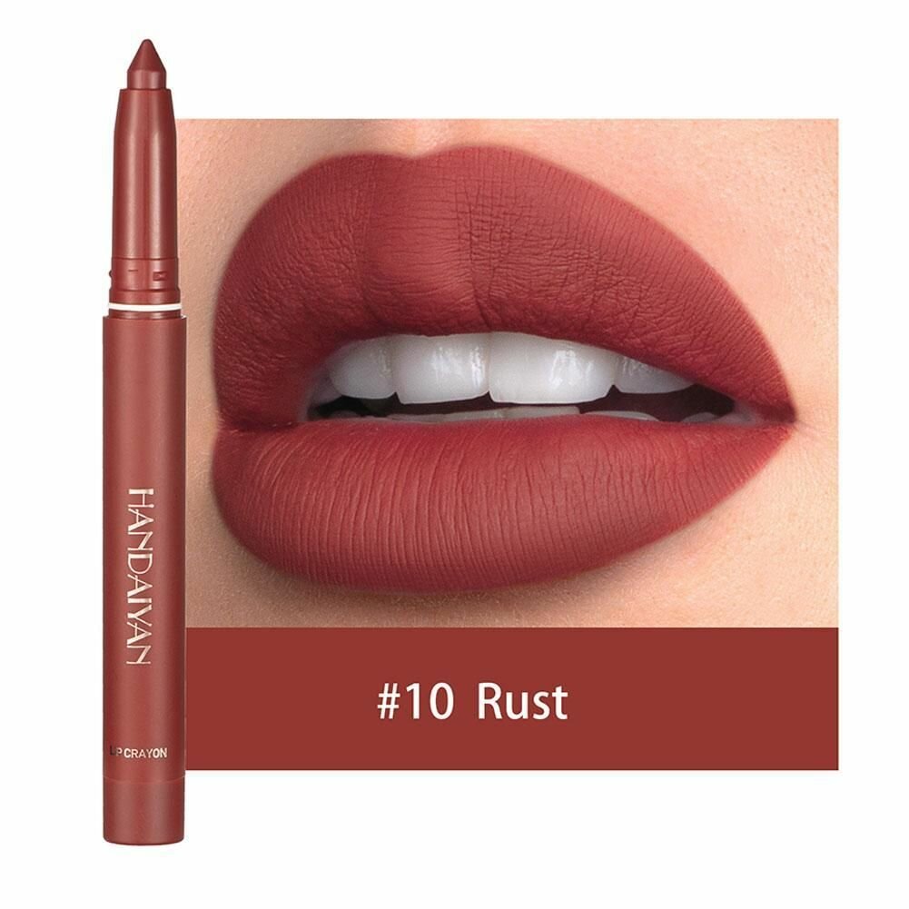 Стойкая, антипригарная помада-карандаш HANDAIYAN, матовый контурный карандаш для губ