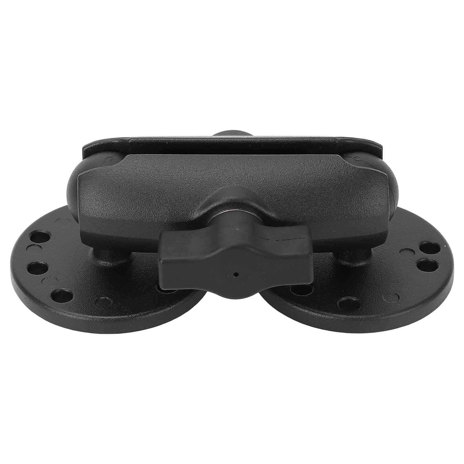 Крепление для эхолота с двойным шаровым шарниром диаметром 1 дюйм и двумя круглыми пластинами AMPS из алюминиевого сплава с двойным шарнирным кронштейном диаметром 3,5 дюйма.