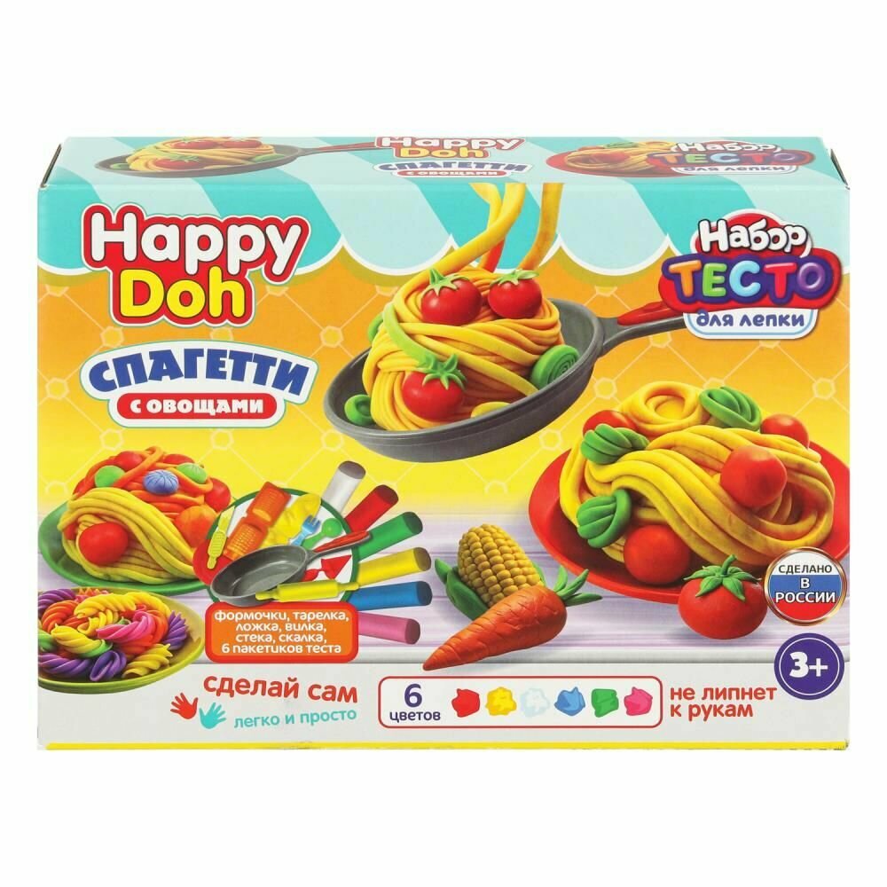 Набор для лепки с формочками спагетти