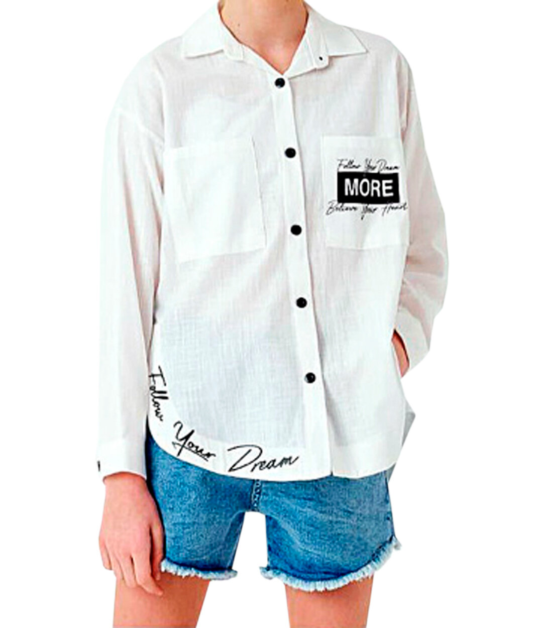 Школьная рубашка Стильная рубашка для девочек