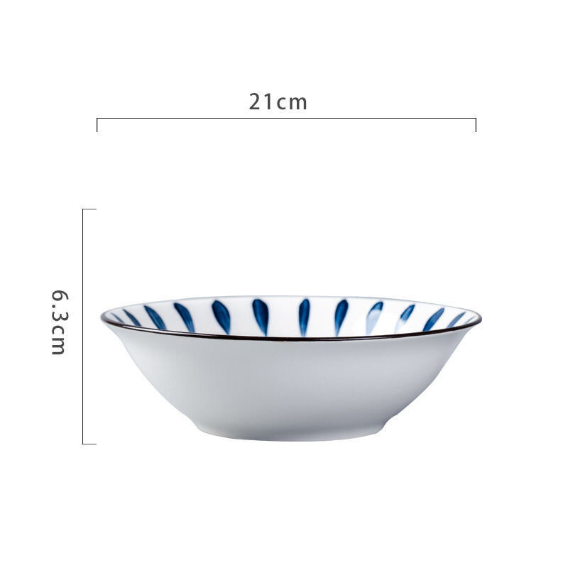 Креативная японская фарфоровая миска для домашнего использования, миска для лапши, простая большая миска, высококачественная керамическая миска