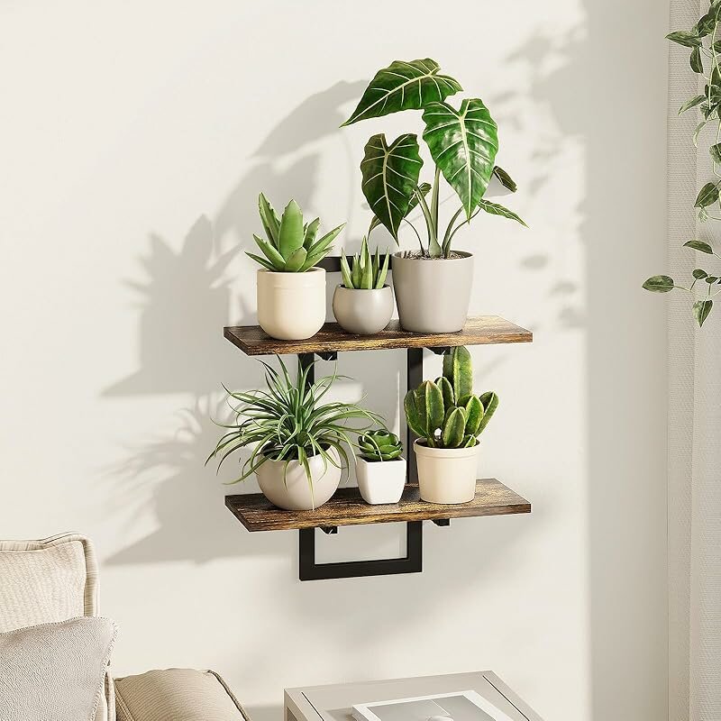Плавающие полки для настенных кашпо