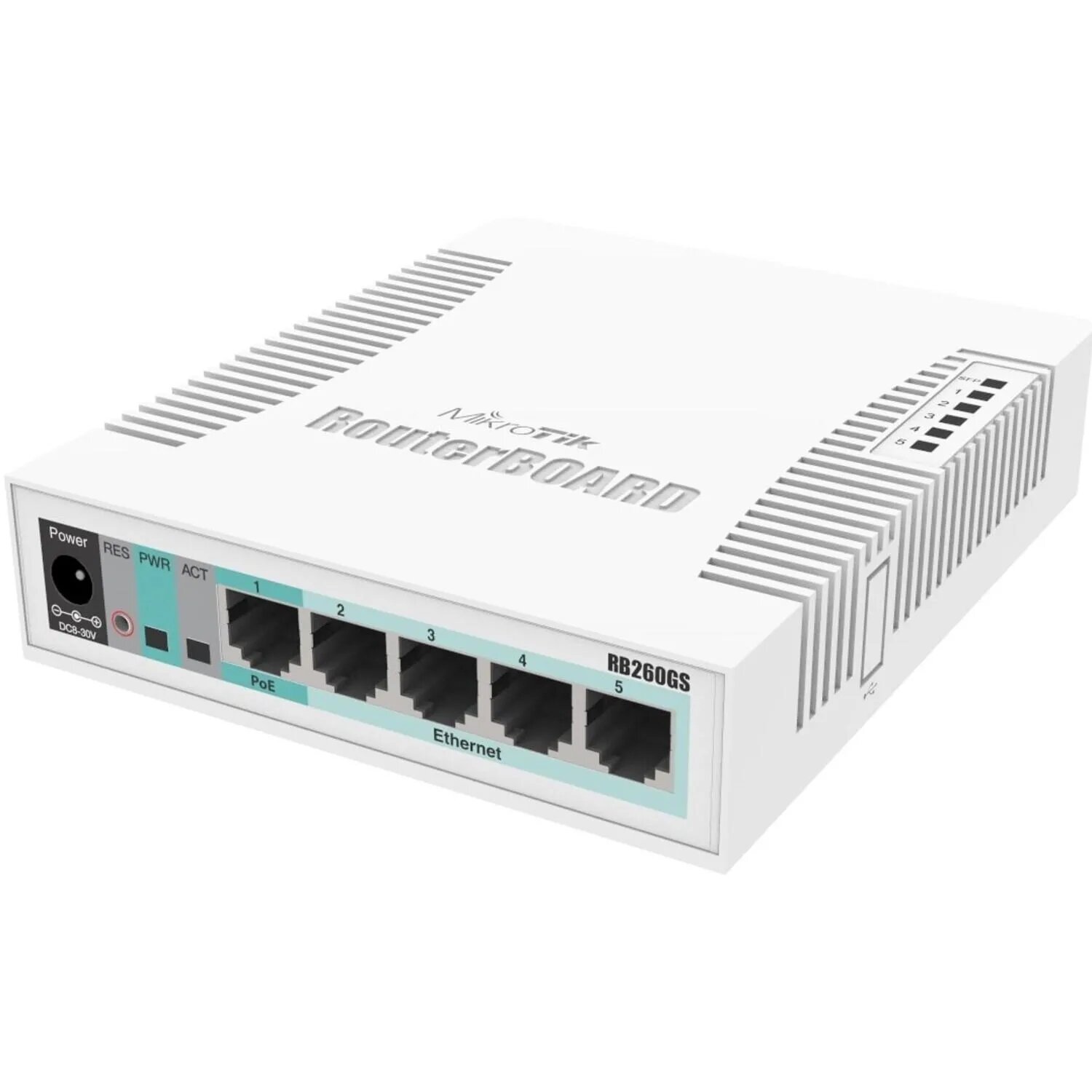Коммутатор MikroTik RB260GS CSS106-5G-1S, управляемый, 5Gbit/PoE