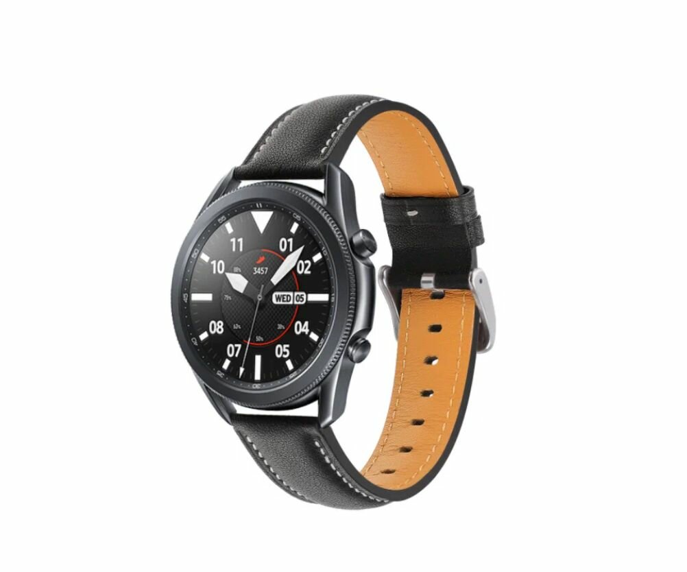 Сменный ремешок MyPads Antico для Samsung Galaxy Watch 3 45мм SM-R840NZKACIS (черный)