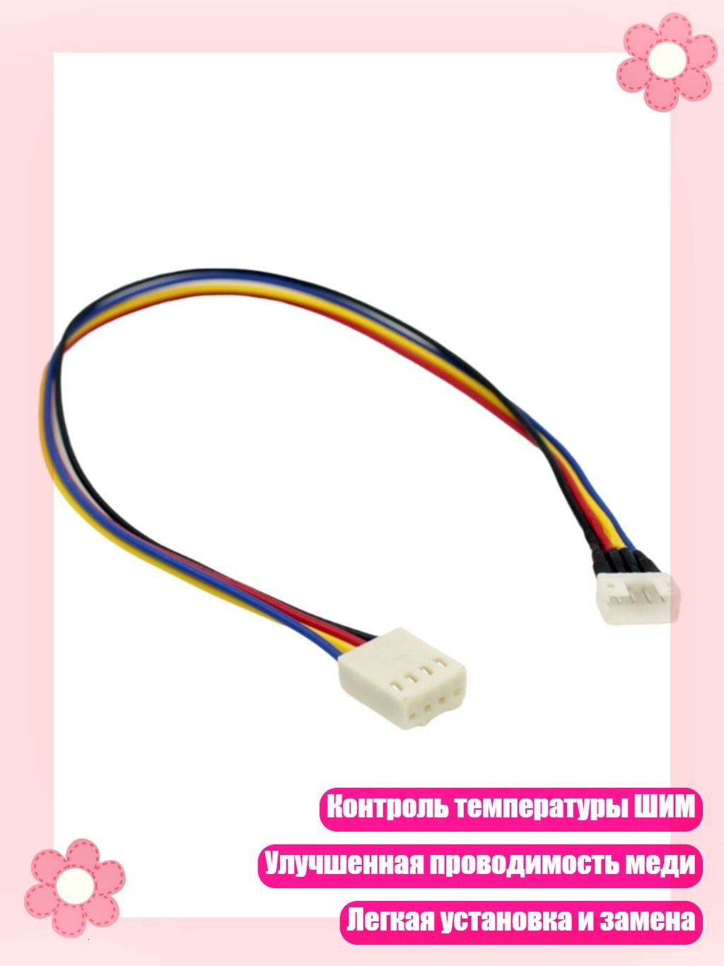 Кабель PWM для вентилятора GPU, Mini 4 pin — Standard 4 pin