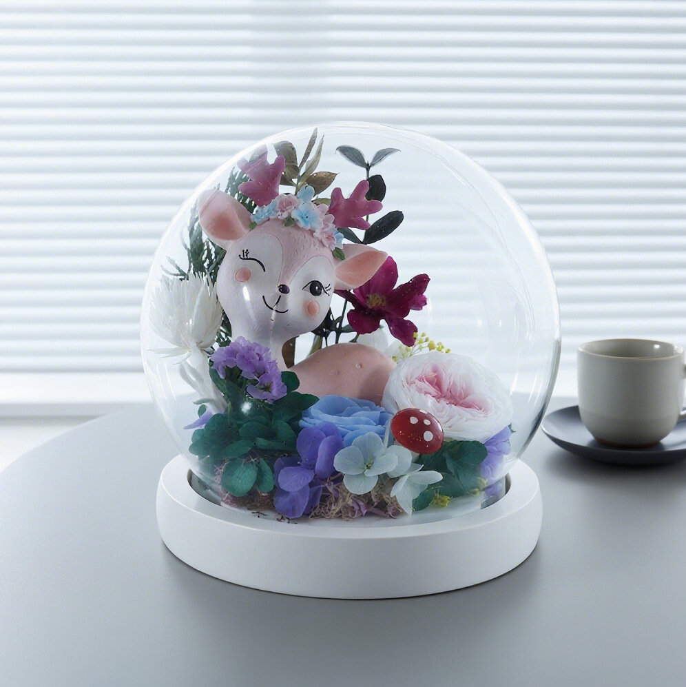 Сохраненные цветы в стеклянной крышке, подарок на День святого Валентина, день рождения, лучший друг, рождественский подарок, креативный подарок, оптовая торговля за границей, фестиваль