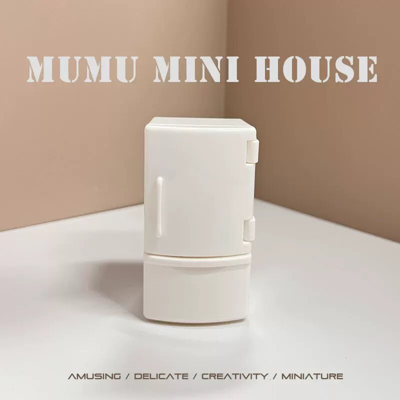 Мини-холодильник, игрушечный миниатюрный холодильник для еды, имитация кухонной сцены, забавное украшение, детская