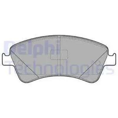 Колодки тормозные DELPHI LP2104 передние TOYOTA Auris 2.2 D-4D 03, 07-