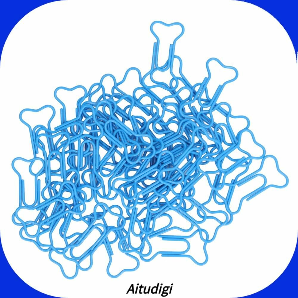 Скрепки в виде костей, прочные и стильные, для документов и офисного использования