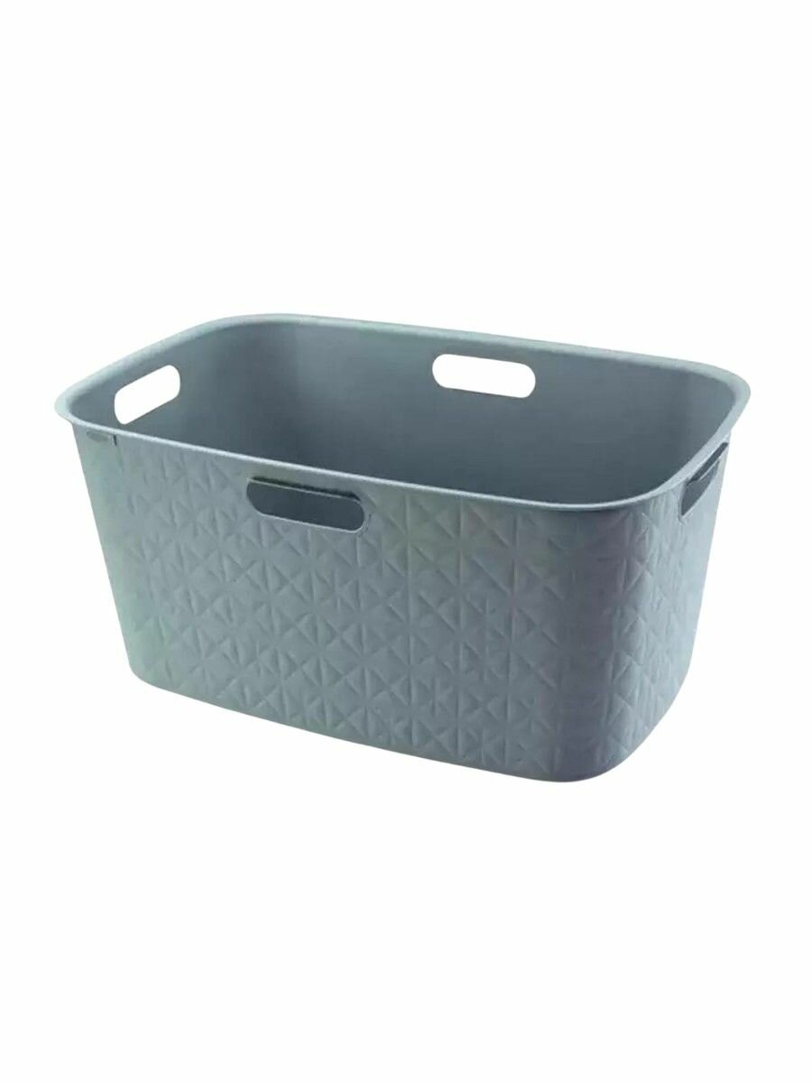 Корзина для глаженого белья Curver Softex 45л, цвет синий