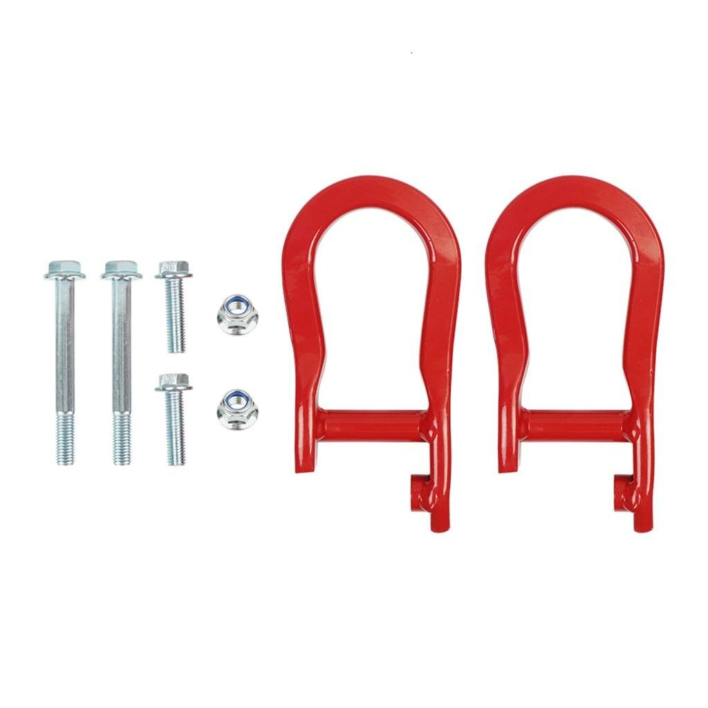 Стальной тяговый крюк для автомобилей, красный
