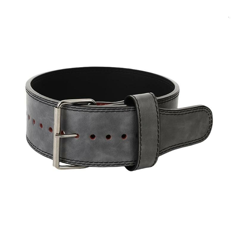 Пояс для пауэрлифтинга и бодибилдинга, Серый - S