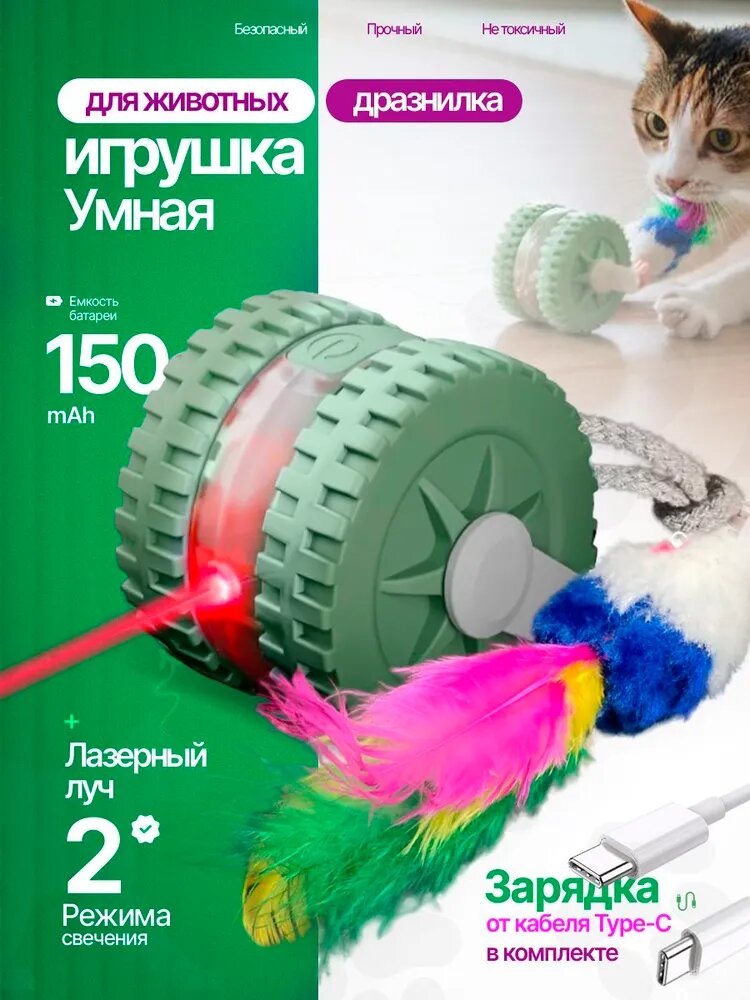 Лазерная указка Игрушка шар для кошек и собак интерактивная