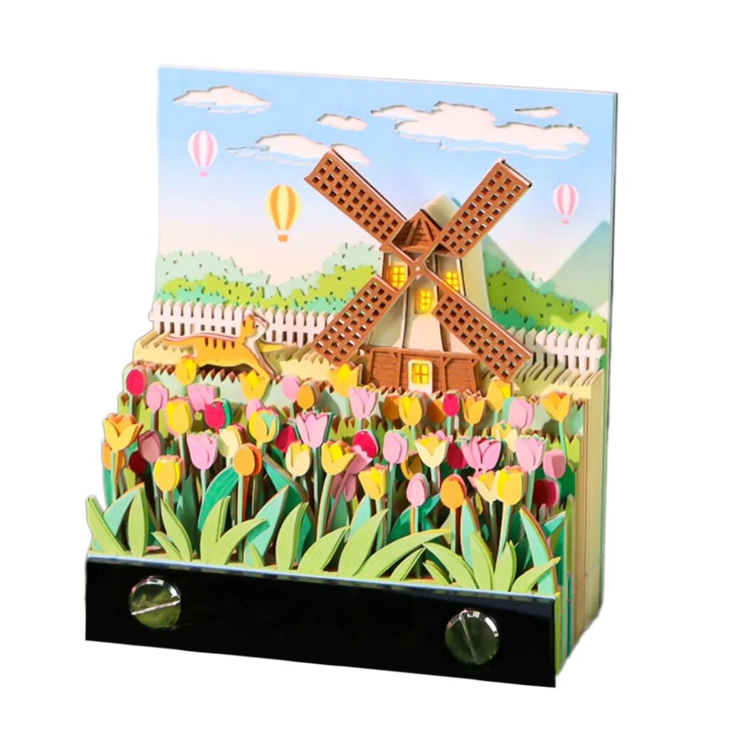 Вращающийся Веерный План двадцать двадцать шестой Календарь С Подсветкой Еженедельный Планировщик Креативный Блокнот