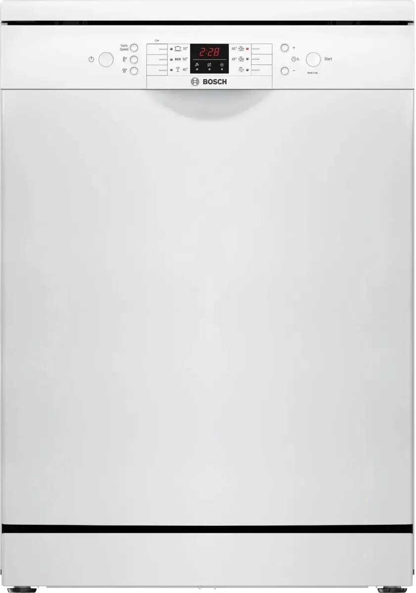 Посудомоечная машина Bosch SMS26DW00T, белый, 60 см, 13 компл, 48 дБ, класс A+