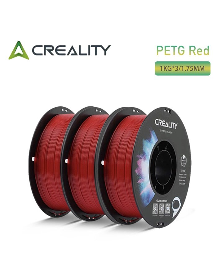 Филамент CREALITY CR-PETG 1.75мм — низкая усадка, химическая стойкость, оригинал без БФА для FDM-принтеров