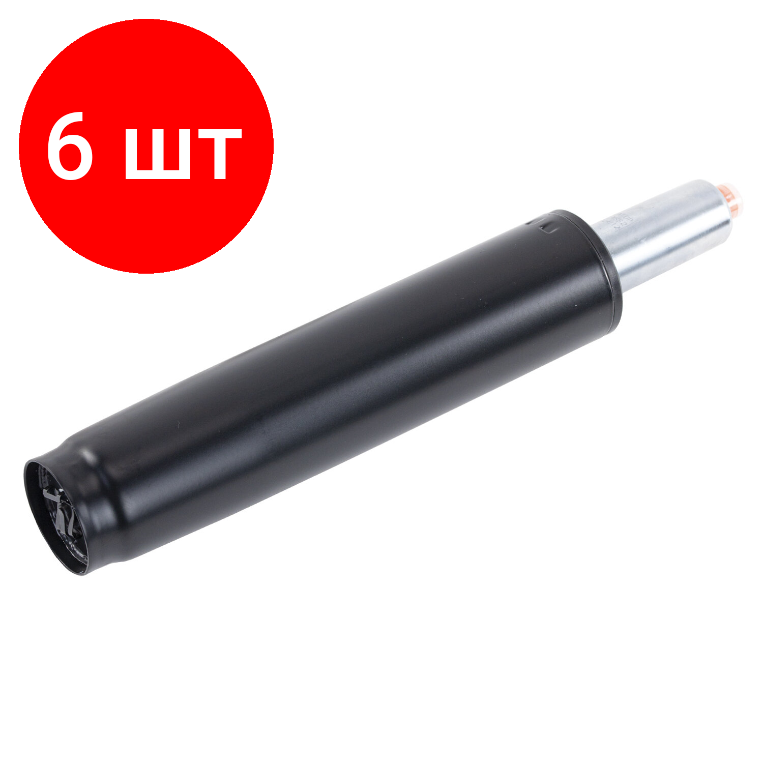Комплект 6 шт, Газлифт B-140 стандартный, черный, длина в открытом виде 413мм, d50 мм, класс 2, WBZ, 533072