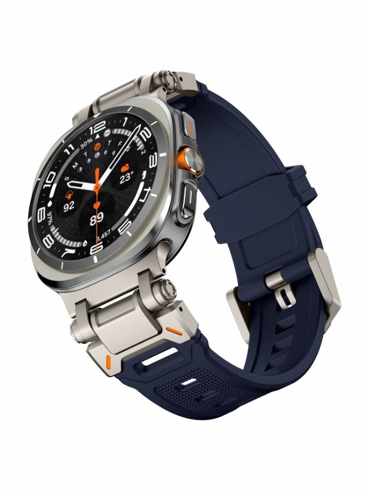 Металл +TPU силиконовый ремешок для Samsung Galaxy Watch7 Ultra 47 мм Band для Galaxy watch ultra браслет замена для часов аксессуар металл TPU