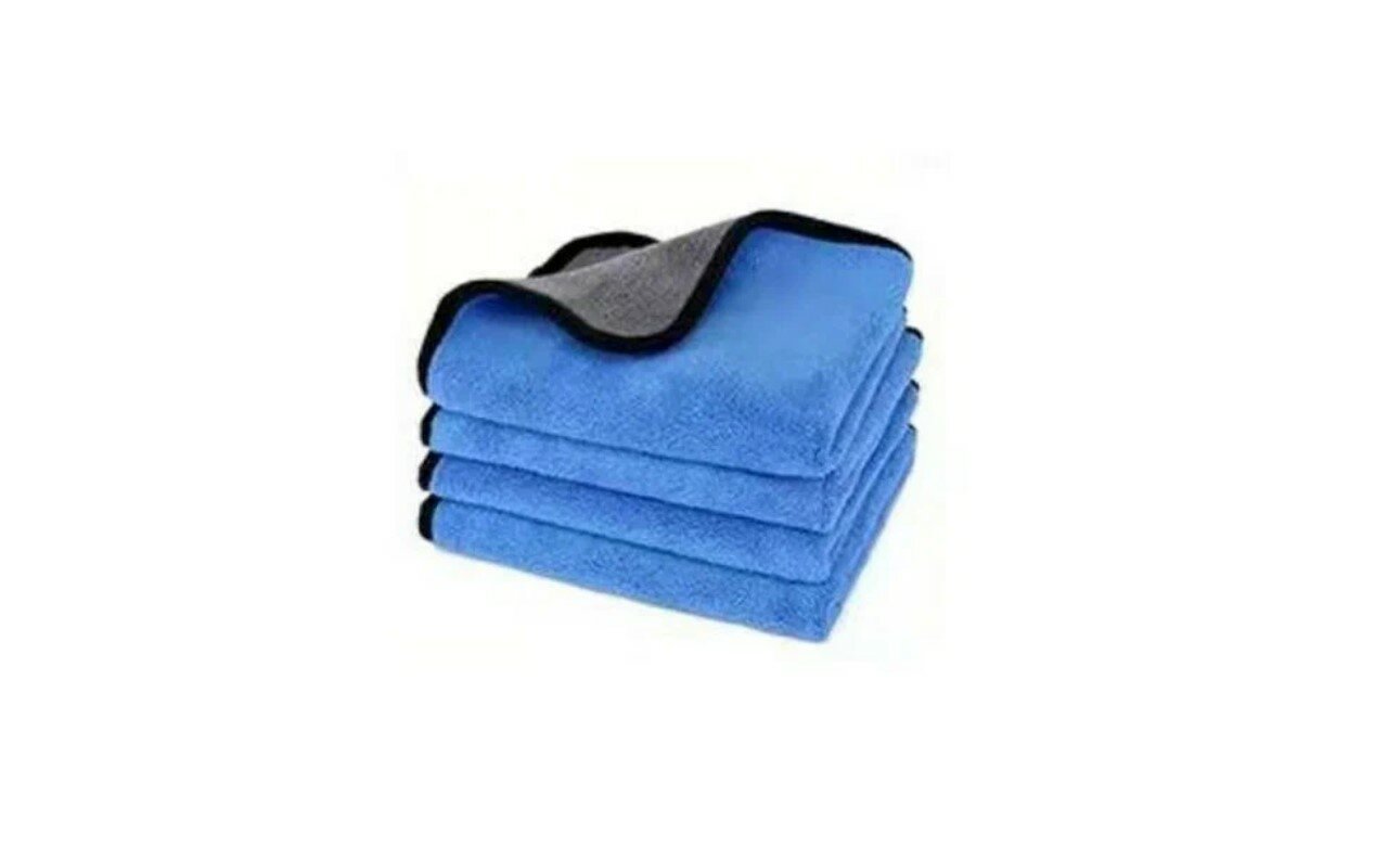 Тряпка-полотенце для автомобиля MyPads, двухслойная, безворсовая, из микрофибры