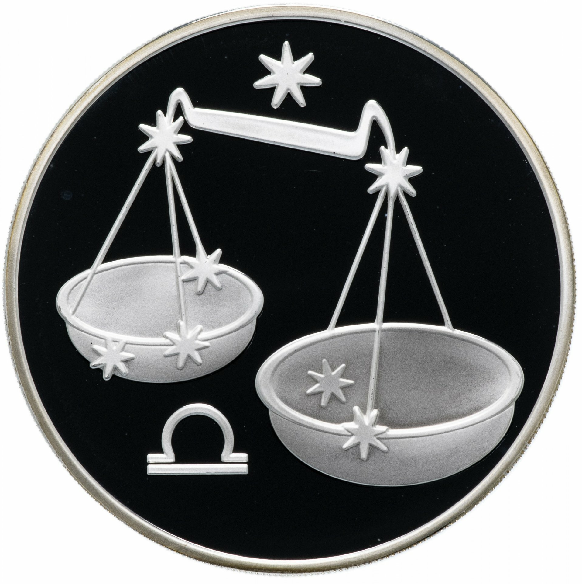 3 рубля 2003 ММД Proof "Весы - Знак Зодиака", Серебро 900