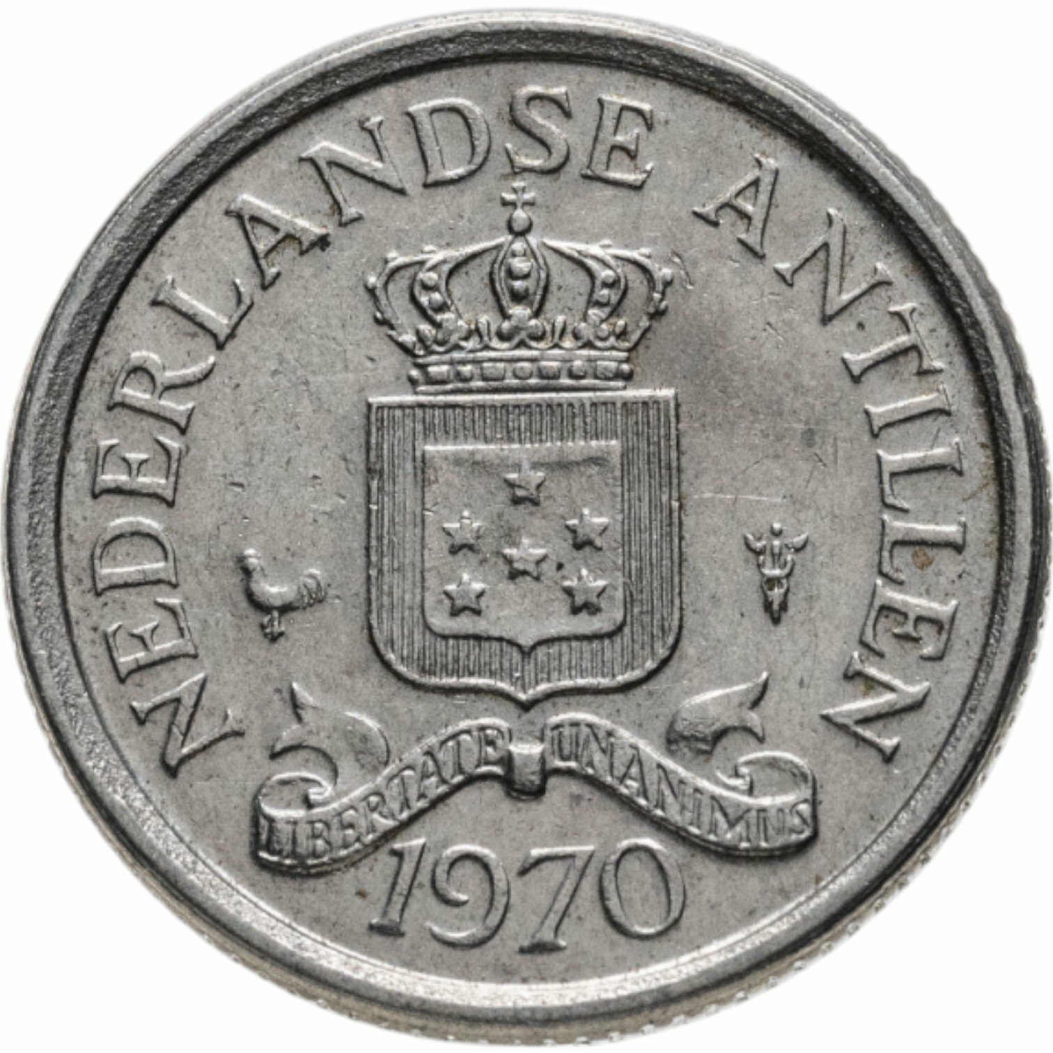 Нидерландские Антильские острова 10 центов cents 1970, Никель