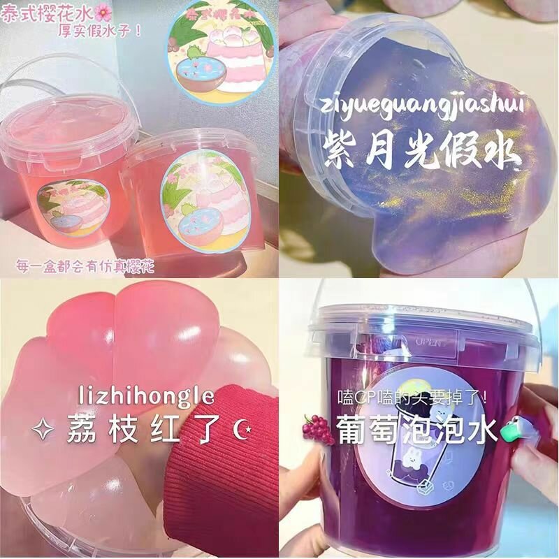 Пенный клей, кристальная грязь, нелипкий, искусственная вода, обнимающий молочный слайм, может покрыть большой ведро, игрушка с искусственной водой, безопасная и нетоксичная