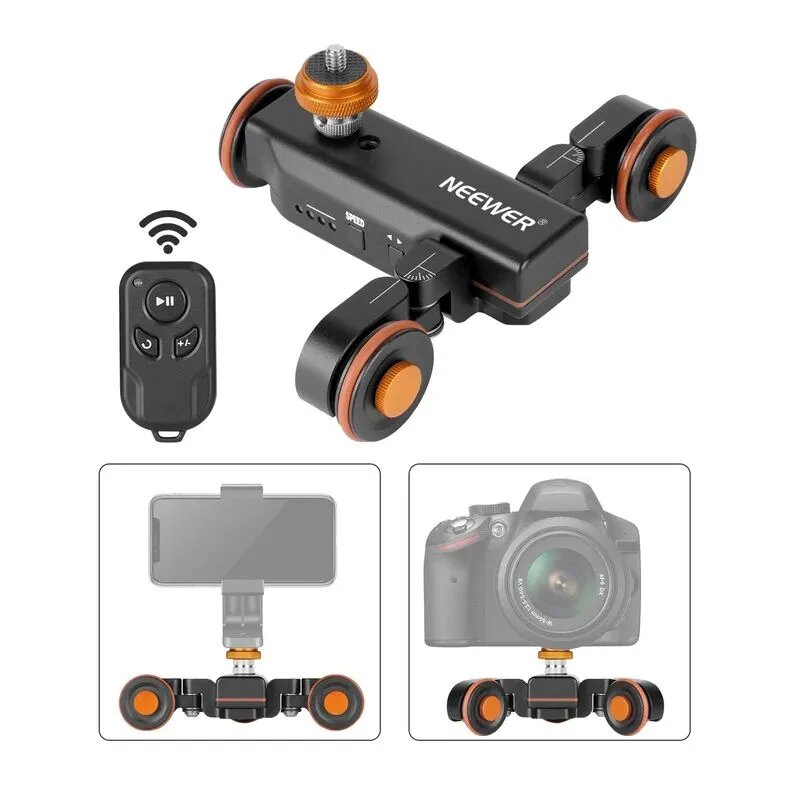NEEWER DL100 Эксклюзивная мобильная платформа для смартфона и камеры, с пультом ДУ и плавным движением