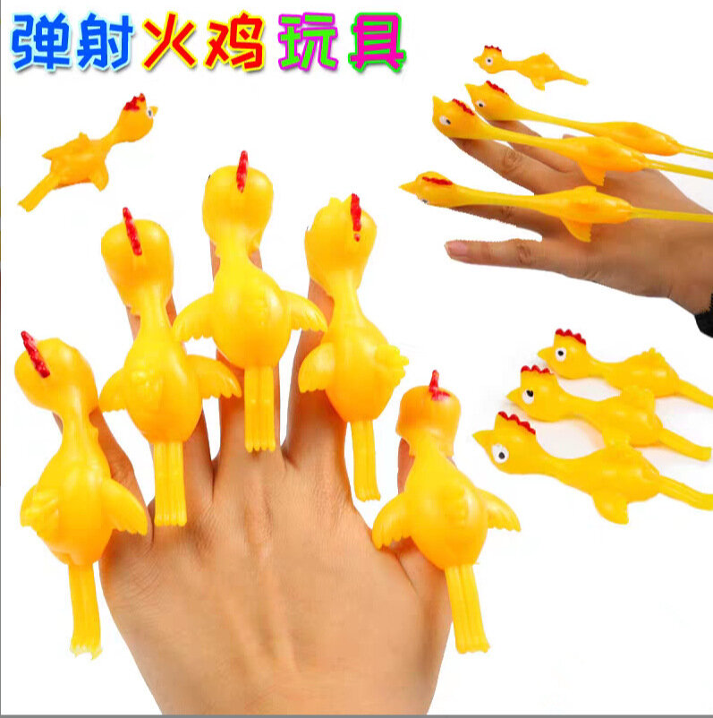 Игрушка-динозавр с выбрасыванием, пусковая установка для пальцев, маленький динозавр, снятие стресса, мягкая резина, новинка оптовой торговли