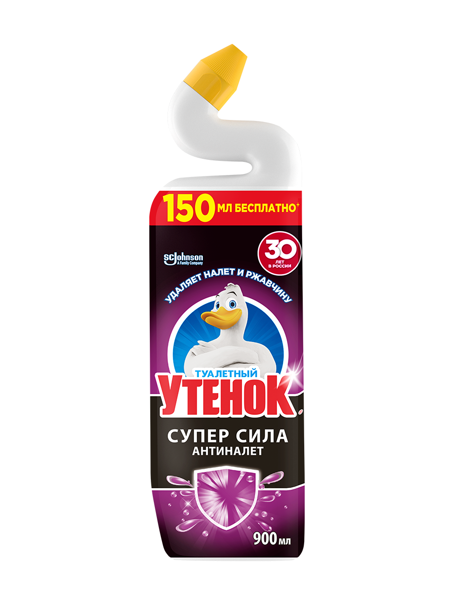 Туалетный Утенок Чистящее средство для унитаза “Антиналет", 900 мл
