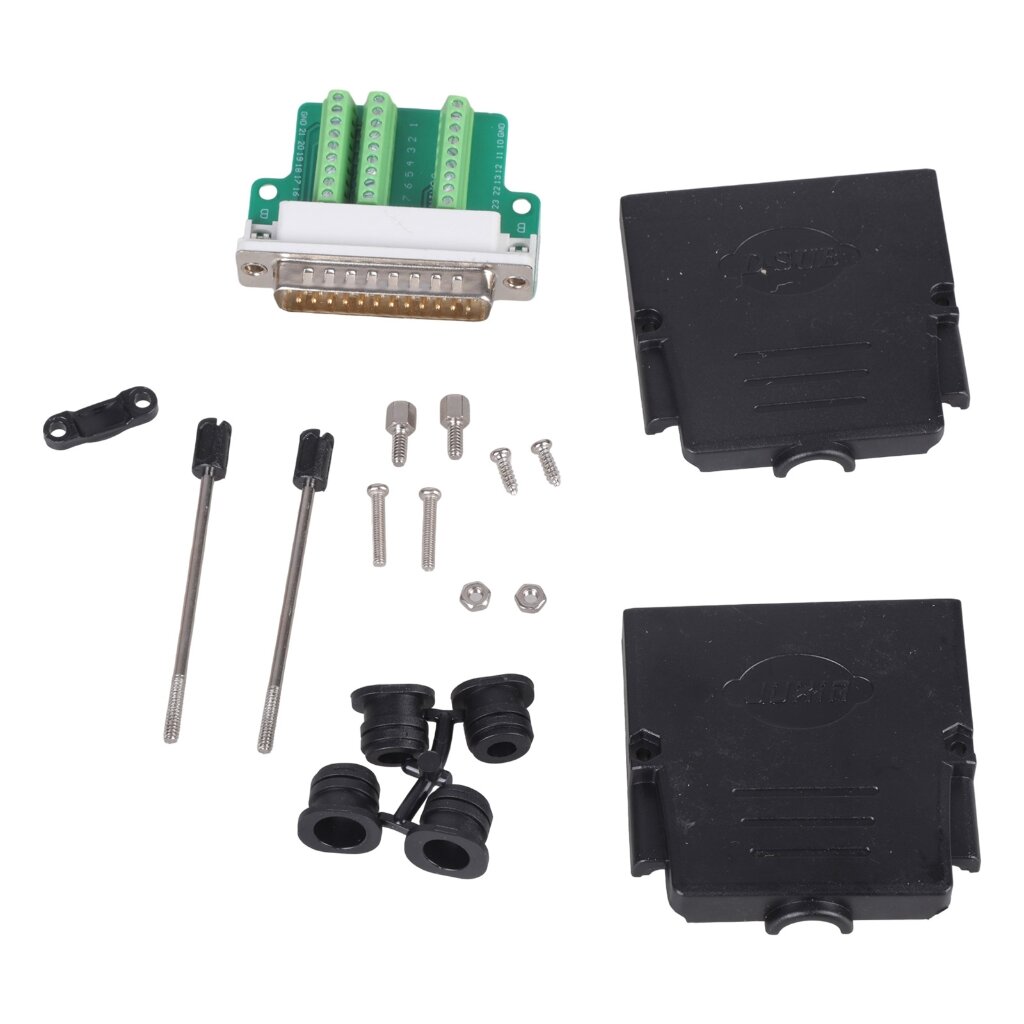 25-контактные антикоррозийные клеммы DB25 С разъемами для быстрого подключения, Медные Контакты с позолотой Обеспечивают надежную передачу сигнала