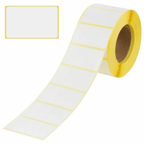 10 шт. Этикетки термотрансферные, полуглянец, 43х25 мм, 1000 этикеток в ролике, 111972