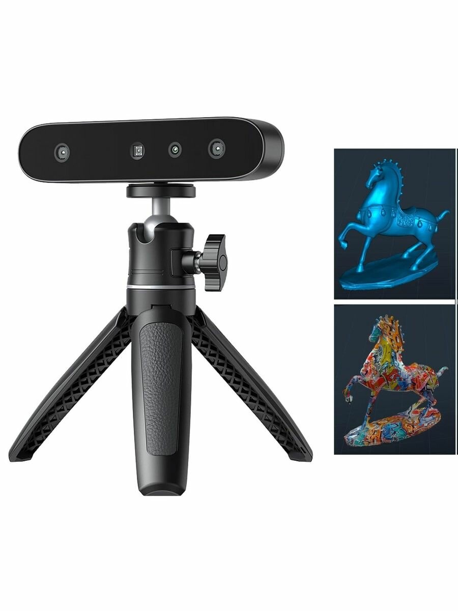 Ручной 3Dсканер Creality CRFerret с эксклюзивным цветным сканированием и разрешением 0.1 мм обеспечивается антивибрационной системой